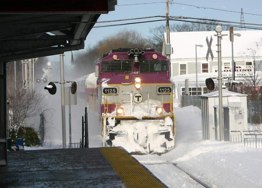 MBTA GP40MC 1125 in Whitman, MA: The NERAIL New England Railroad Photo ...