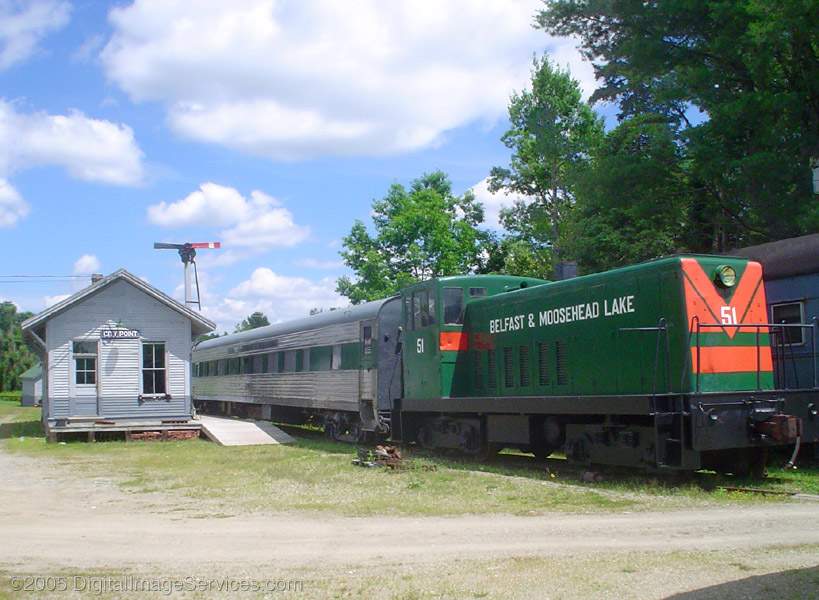 70-ton locomotive BML#51and ex-MEC#391 at the City Point station: The ...