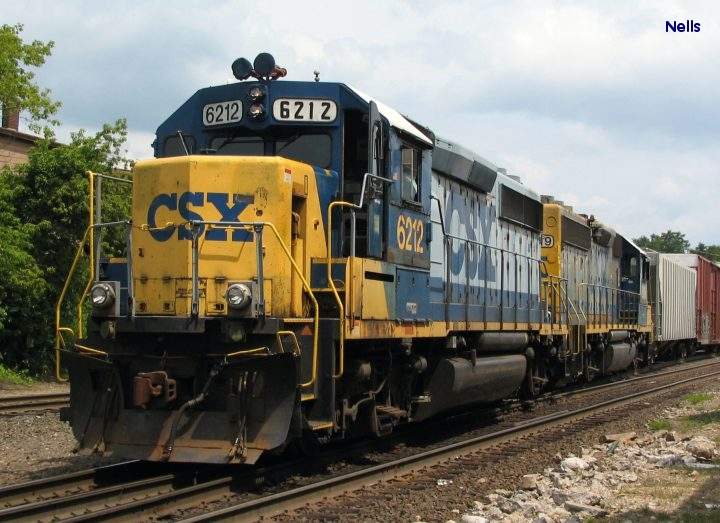 CSX #6212 leads at Palmer MA: The NERAIL New England Railroad Photo Archive