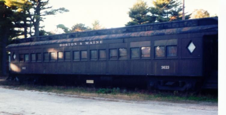 B&M Coach 3633 Edaville 1993: The NERAIL New England Railroad Photo Archive