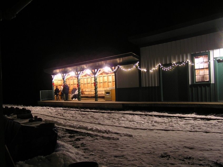 Sheepscot platform in the evening: The NERAIL New England Railroad ...