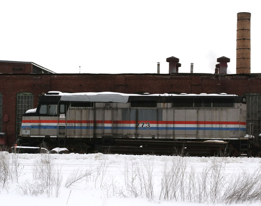 Ex Amtrak F40PH 273 in the Derby Deadline: The NERAIL New England ...