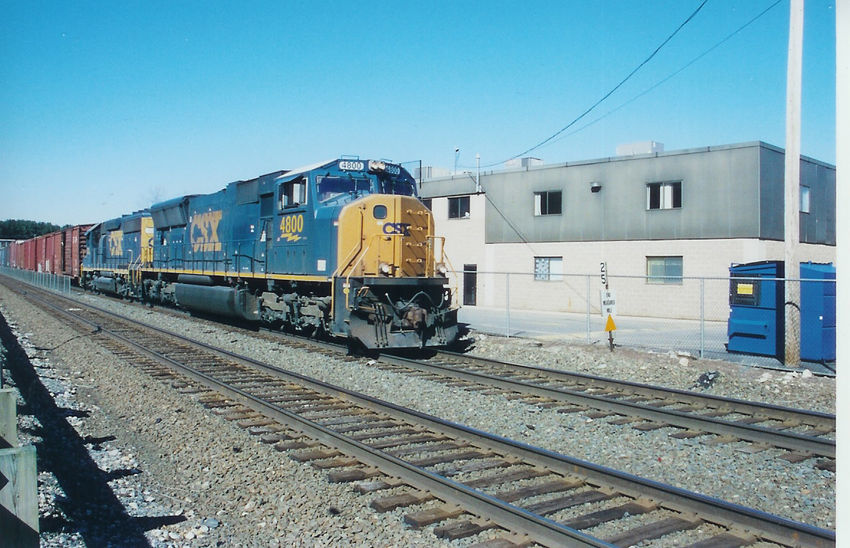 CSX 4800 Eastbound Ashland MA: The NERAIL New England Railroad Photo ...
