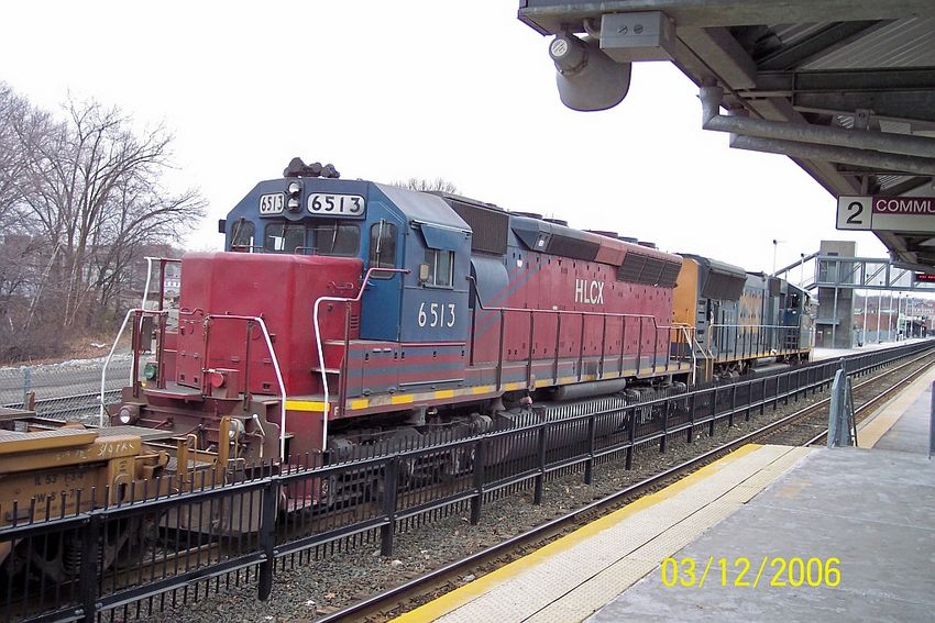 HLCX SD40M-2 6513 assisting CSX SD70AC 4784 through Framingham.: The ...