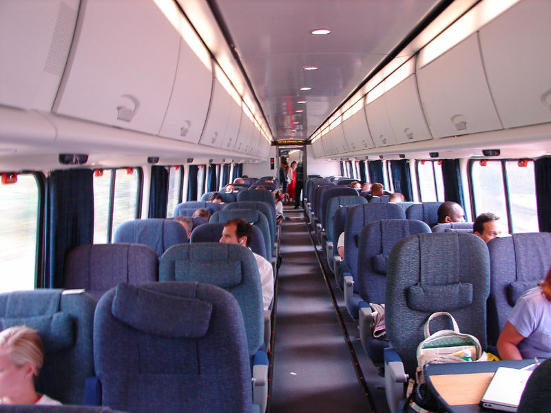 Acela Interior somewhere between New Haven and Boston: The NERAIL New ...
