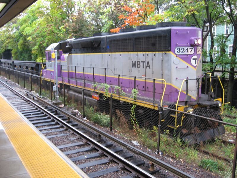 MBCR/MBTA Work Train At Sullivan Sq: The NERAIL New England Railroad ...
