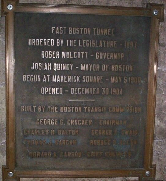 Plaque inside State St. Station: The NERAIL New England Railroad Photo ...