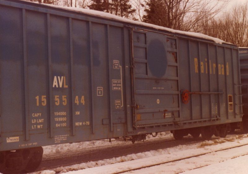 AVR boxcar - ex St. Lawrence: The NERAIL New England Railroad Photo Archive
