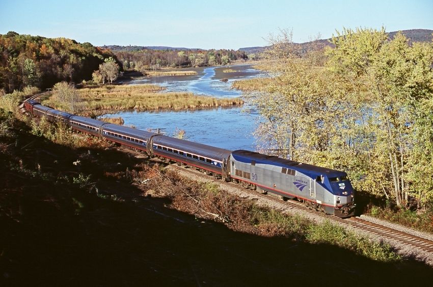 Amtrak # 68 (Adirondack) near Dresden NY: The NERAIL New England ...