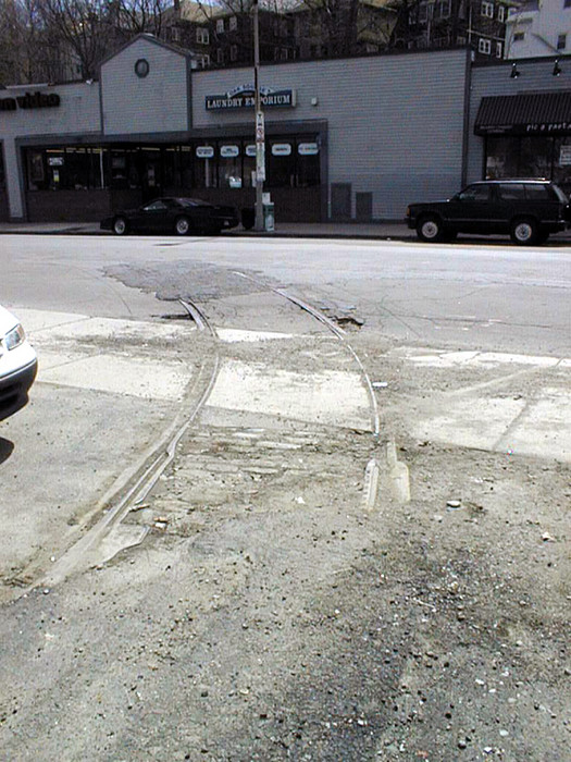 Remnants of the "A" Line at Oak Square, Brighton, MA: The NERAIL New ...