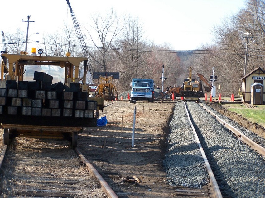 Track Work at Chester Station-5: The NERAIL New England Railroad Photo ...