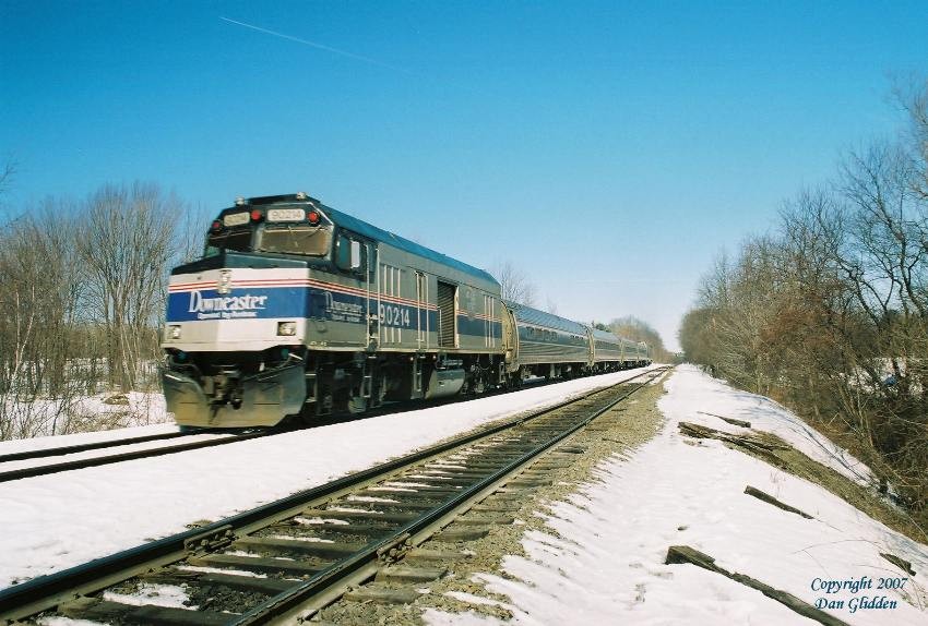 Downeaster train #681 heads for Portland, ME.: The NERAIL New England ...