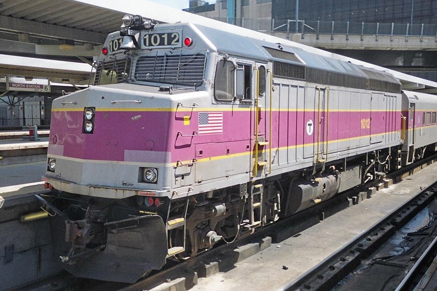 MBTA engine no. 1012: The NERAIL New England Railroad Photo Archive
