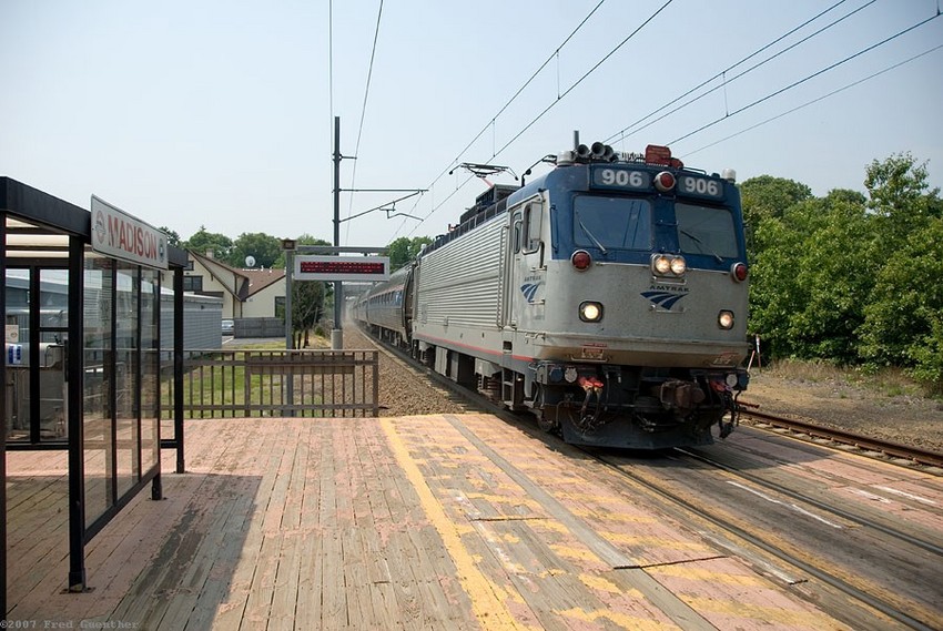 Amtrak Regional at Madison CT: The NERAIL New England Railroad Photo ...