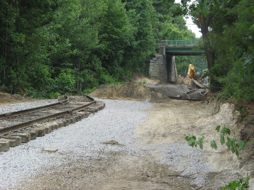 Holden, MA Track Lowering: The NERAIL New England Railroad Photo Archive