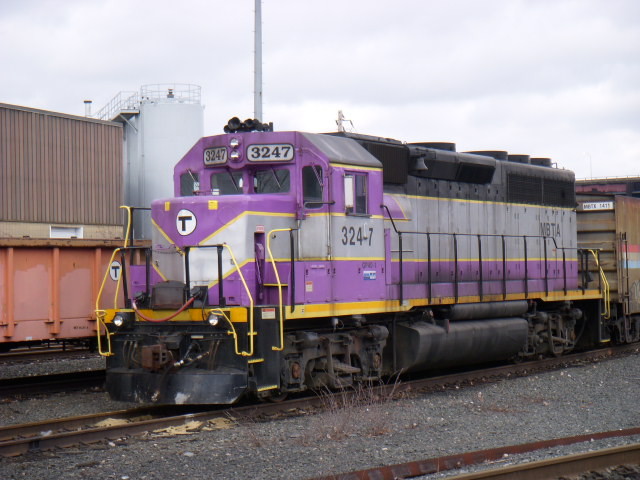 MBTA GP40 Work Locomotive #3247: The NERAIL New England Railroad Photo ...