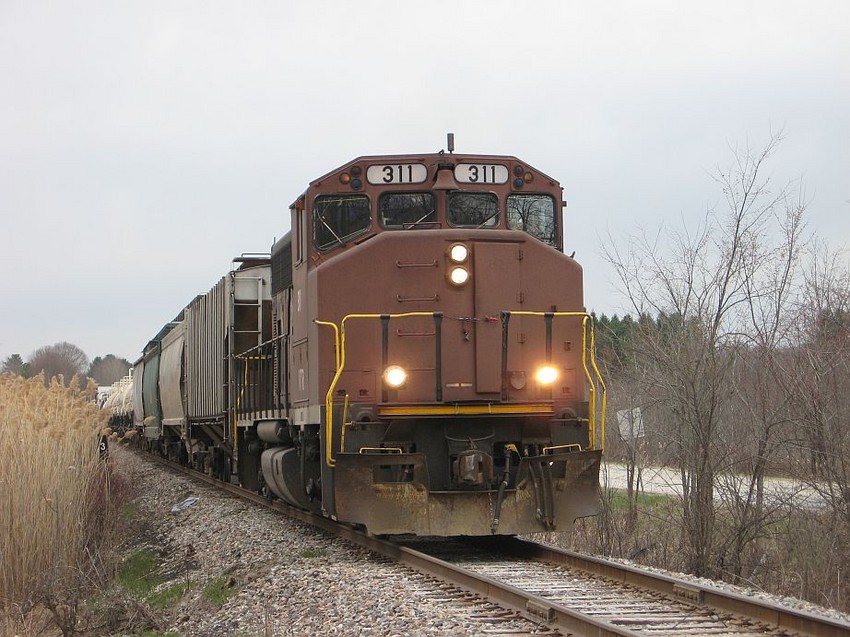 VTR 311 northbound at So. Shaftsbury Vt. -- Monday April 20, 2009: The ...
