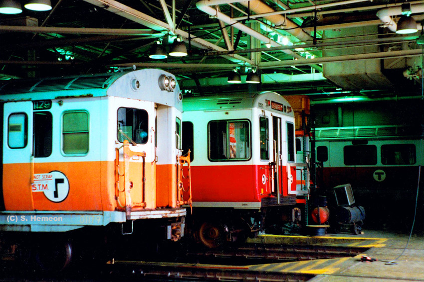 Orange Line 1100s in work service on the Red Line: The NERAIL New ...