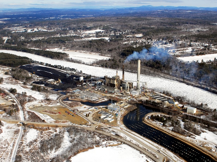 Bow Power Plant from 1,000 feet: The NERAIL New England Railroad Photo ...