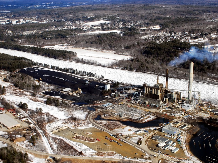 Bow Power Plant from 1,000 feet: The NERAIL New England Railroad Photo ...