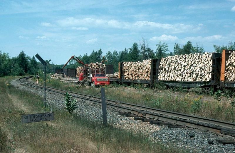 Pulp Wood Loading: The NERAIL New England Railroad Photo Archive
