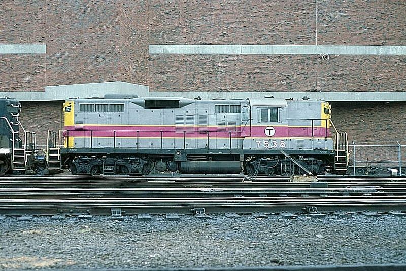 MBTA EMD GP9 No. 7538: The NERAIL New England Railroad Photo Archive