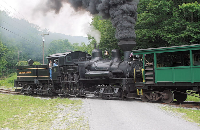 Cass Scenic Railroad's Shay #5 working it's way up grade: The NERAIL ...