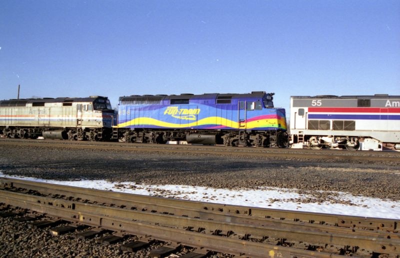 Amtrak F40PH 374 in Florida Fun Train Colors on the EB Lakeshore: The ...