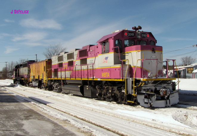 MBTA Flanger Train Pic 3: The NERAIL New England Railroad Photo Archive