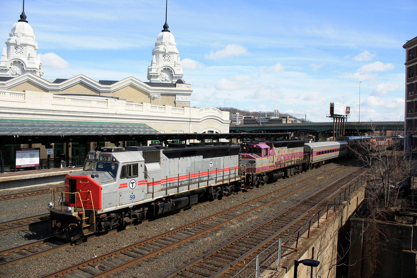MBTA/MARC 59 on P930: The NERAIL New England Railroad Photo Archive