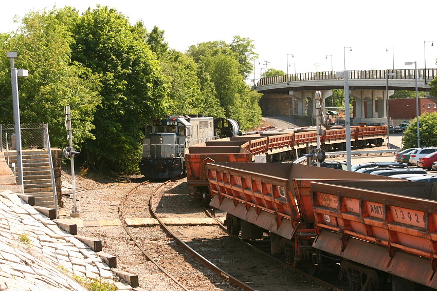 Amtrak work train at Readville, Ma: The NERAIL New England Railroad ...