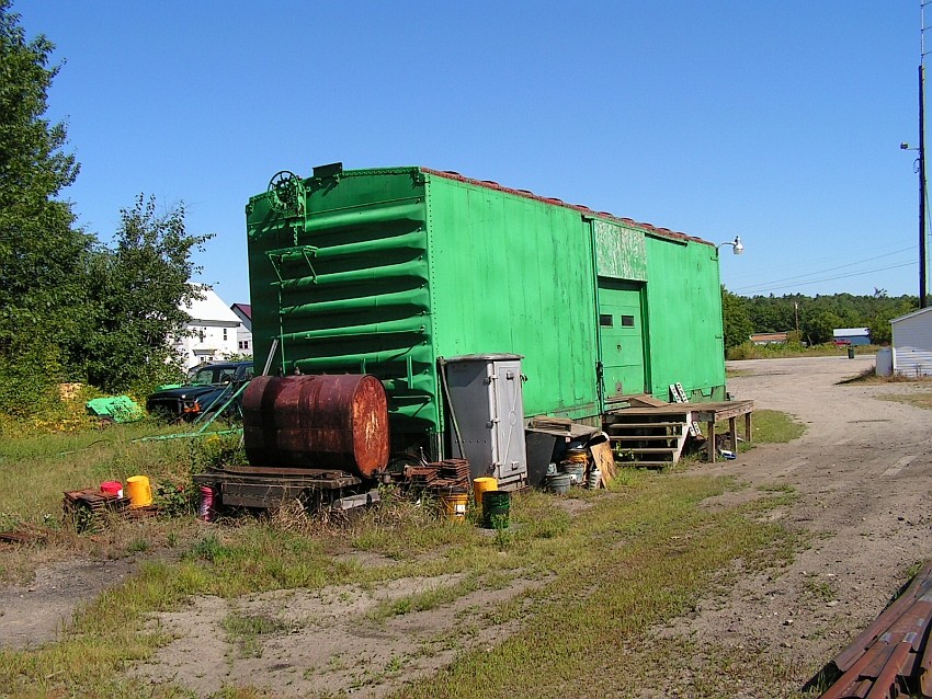 Eastern Maine Railway MOW boxcar shed: The NERAIL New England Railroad ...