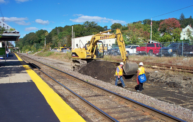 Andover Double Track at Andover Station: The NERAIL New England ...