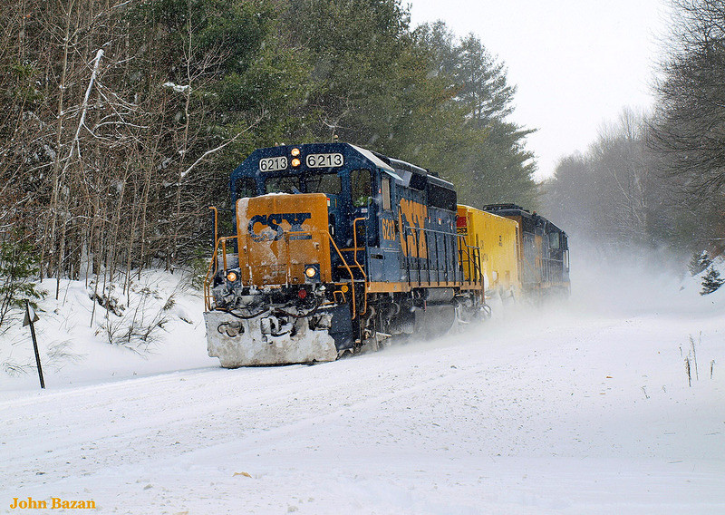 CSX Snow Flanger Train - 2: The NERAIL New England Railroad Photo Archive