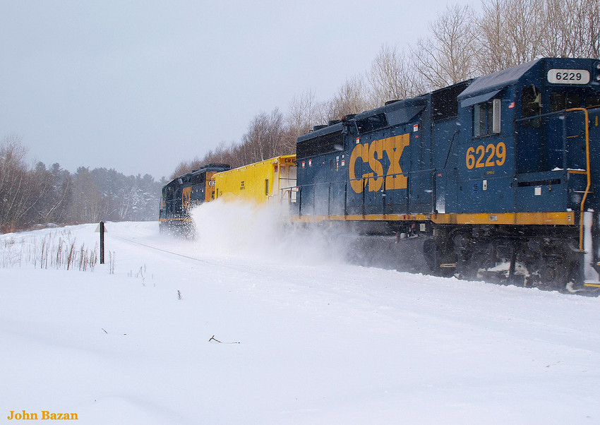CSX Snow Flanger Train - 3: The NERAIL New England Railroad Photo Archive