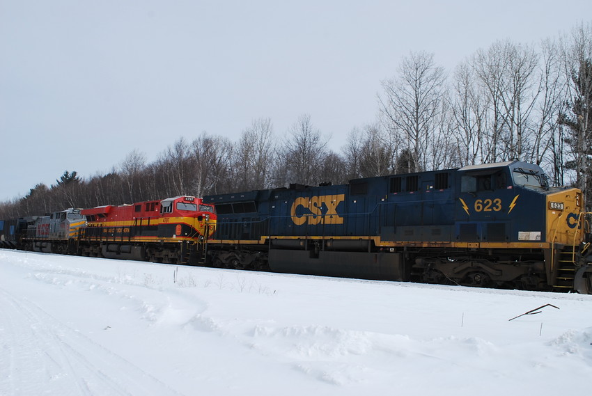 csx k640 eastbound with kcs power @ washington ma: The NERAIL New ...