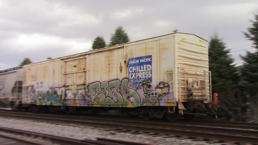 UP Chilled Express boxcar: The NERAIL New England Railroad Photo Archive