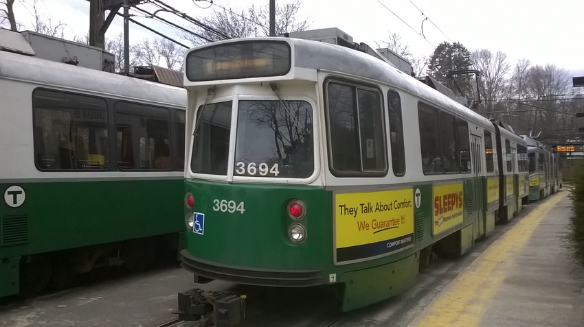 Inbound and Outbound trains at Chestnut Hill station: The NERAIL New ...