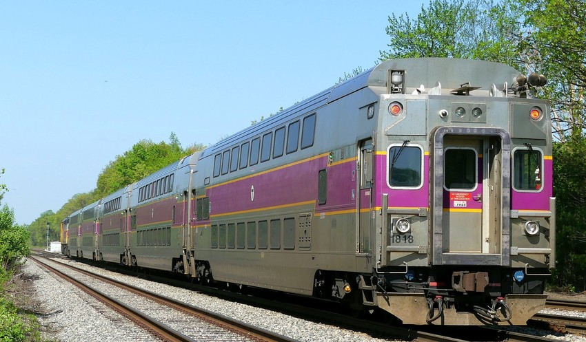 MBTA North Side Bi-level train westbound at CPF-WL: The NERAIL New ...