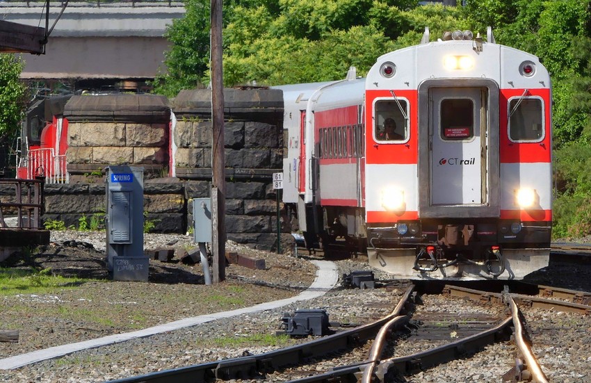 Inaugural CTrail train 6400 arrives Springfield: The NERAIL New England ...