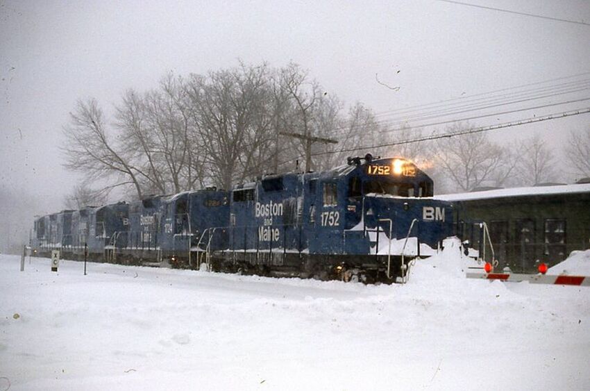 B&M Bluebirds At Ayer: The NERAIL New England Railroad Photo Archive