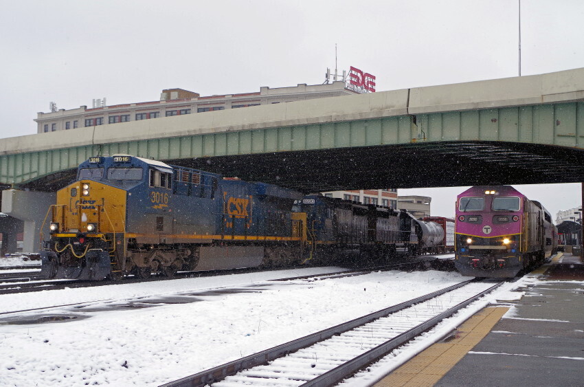 CSX & MBTA @ Worcester, Ma.: The NERAIL New England Railroad Photo Archive
