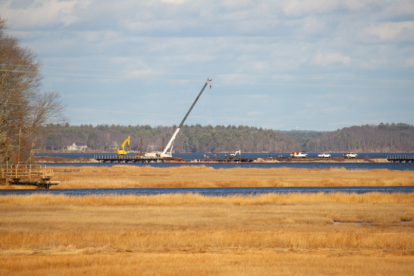 Great Bay Trestle Work (Facing North): The NERAIL New England Railroad ...