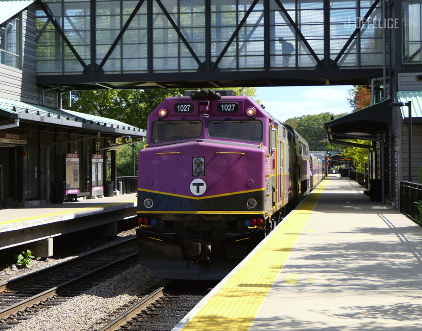 Inbound MBTA at South Acton MA: The NERAIL New England Railroad Photo ...